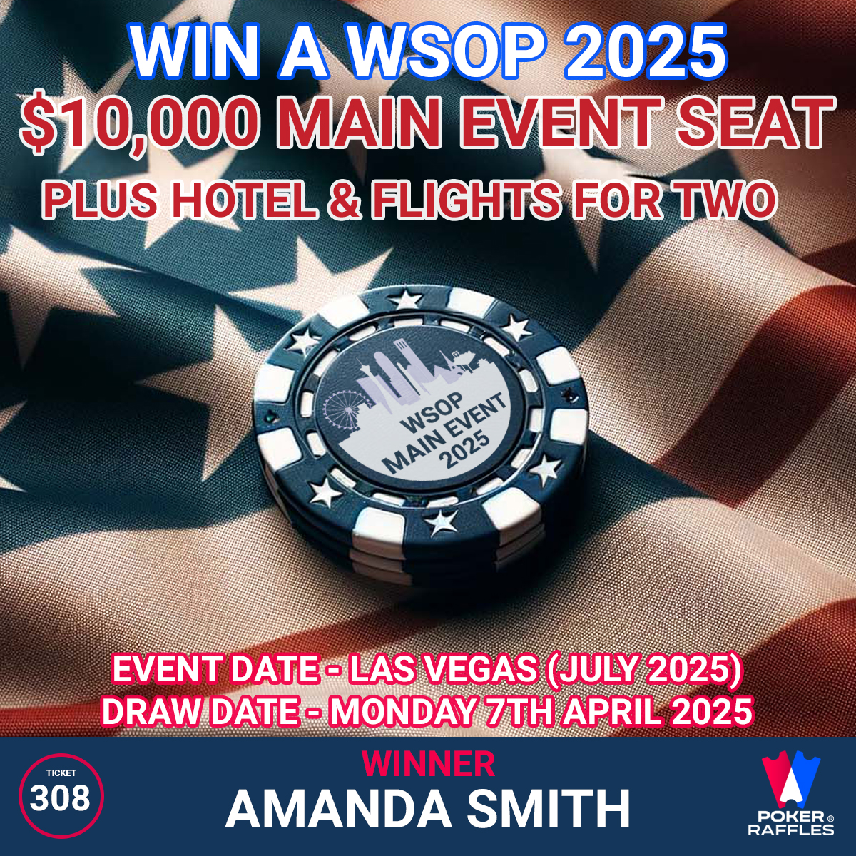 Win a WSOP 2025 Main Event Package – Poker Raffles