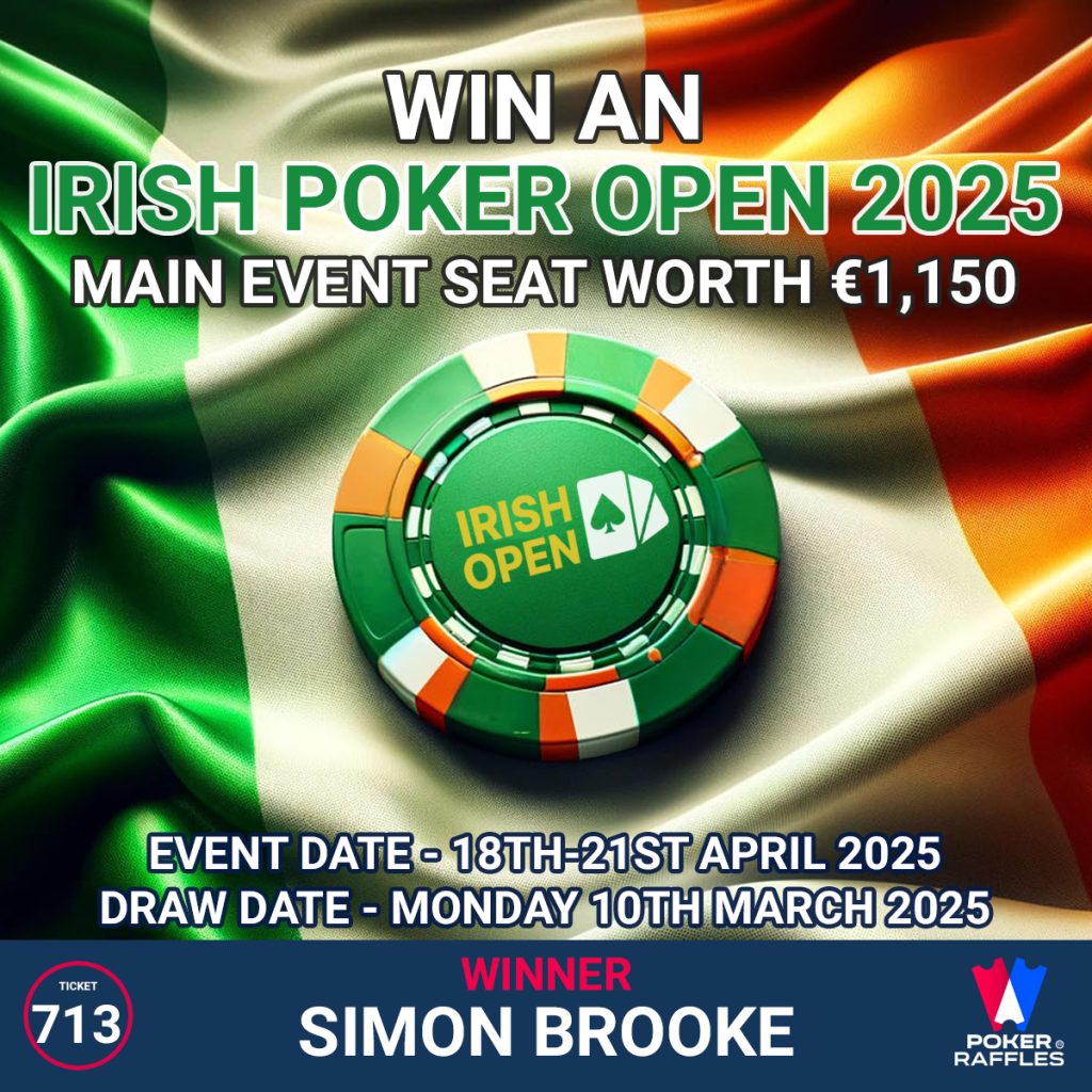 Win an Irish Open Main Event Seat (€1,150) – Poker Raffles