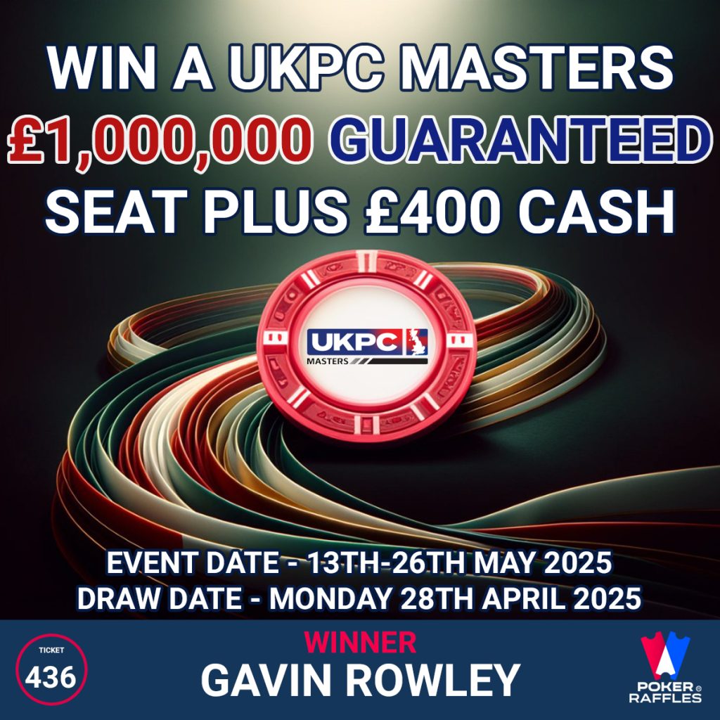 Win a UKPC Masters Package worth £1,500 – Poker Raffles